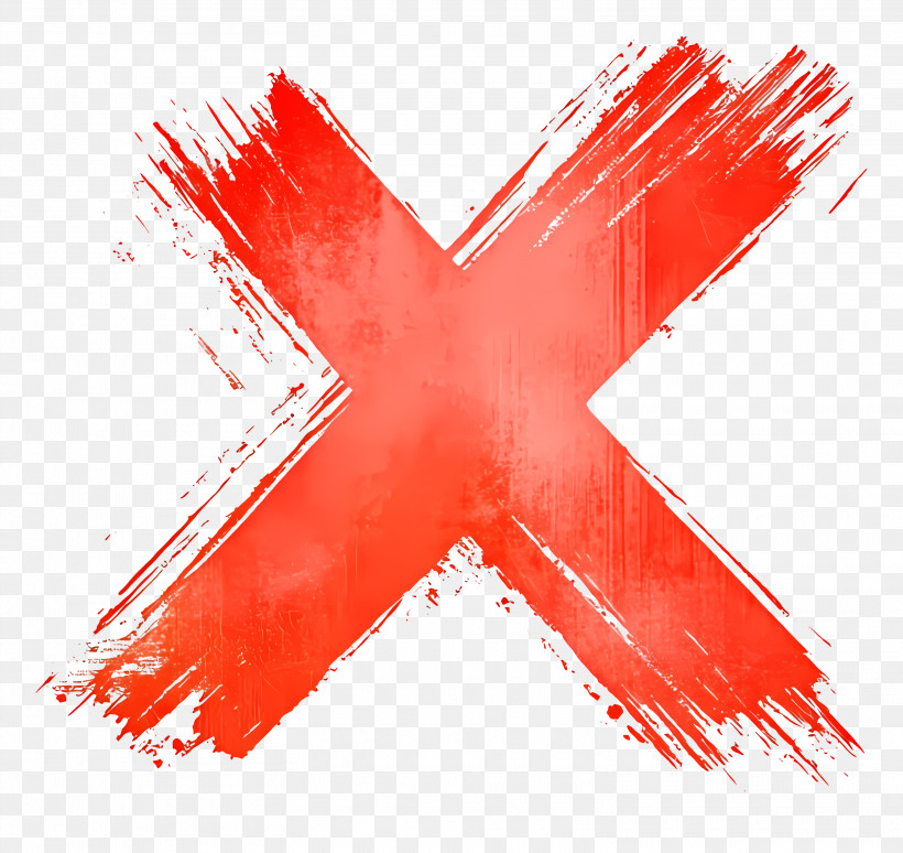 Red X Mark - Red Cross Symbol For Error Or Denial, PNG, 3120x2948px ...