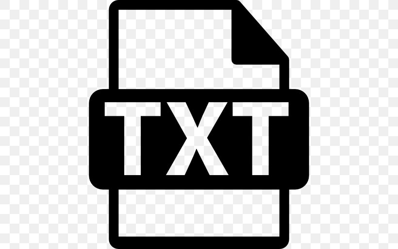 Text File Plain Text PNG 512x512px Text File Area Black Black And 