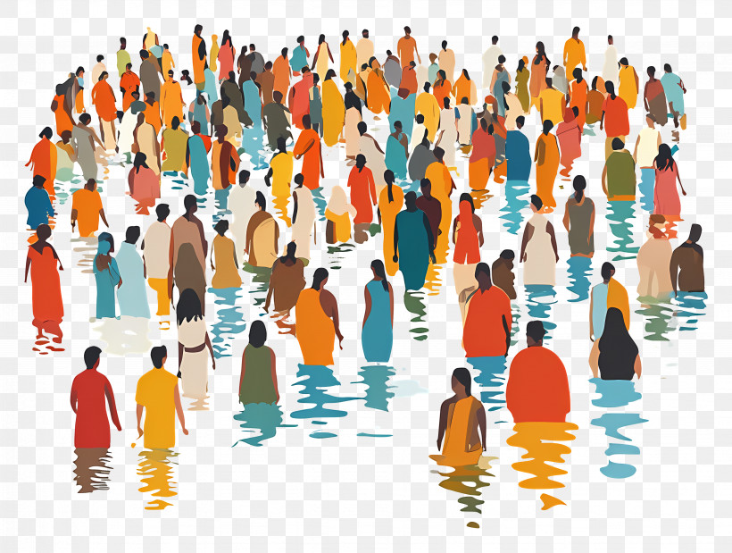 Maha Kumbh - Traditional Gathering In Water, PNG, 3696x2792px, Maha ...