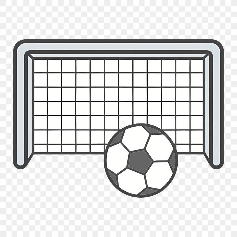 Football Net - Soccer Goal And Ball On A Football Field, PNG ...