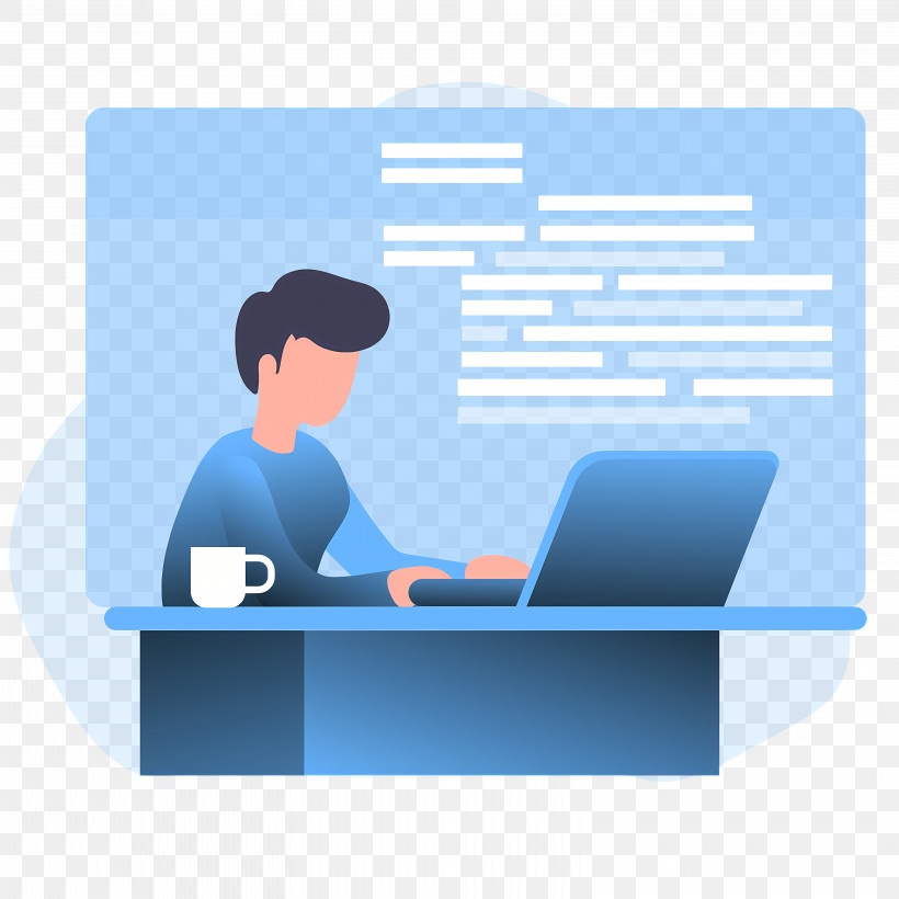 Coding - Person Working On Laptop With Coffee, PNG, 6252x6252px, Coding, Computer, Office ...