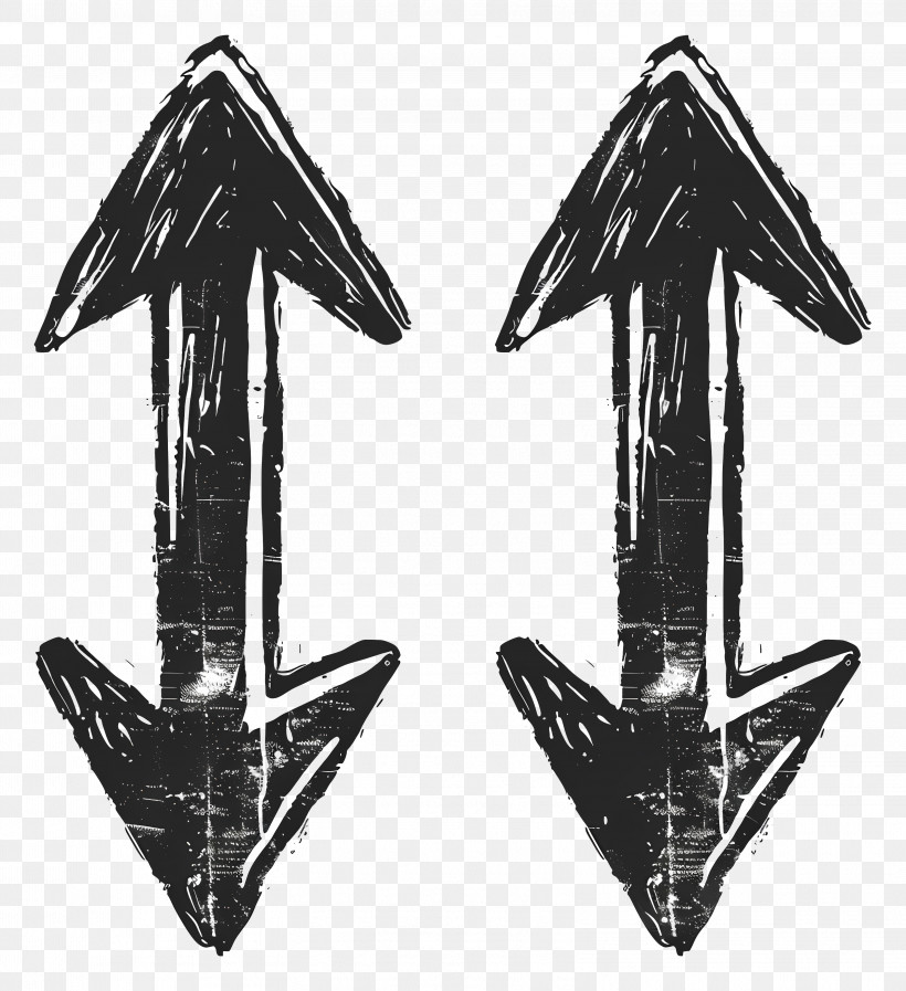 Grunge Arrow - Grunge-style Double Vertical Arrows, PNG, 3216x3520px ... Grunge Arrow - Grunge-style Double Vertical Arrows, PNG, 3216x3520px ...