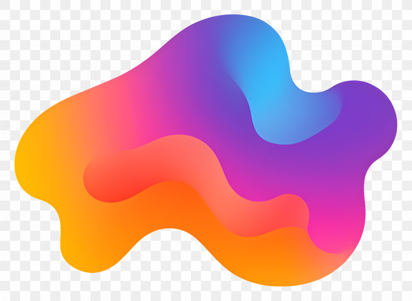 Gradient Blob - Colorful Abstract Shape With Gradient, PNG, 3536x2588px, Gradient Blob, Artistic ...