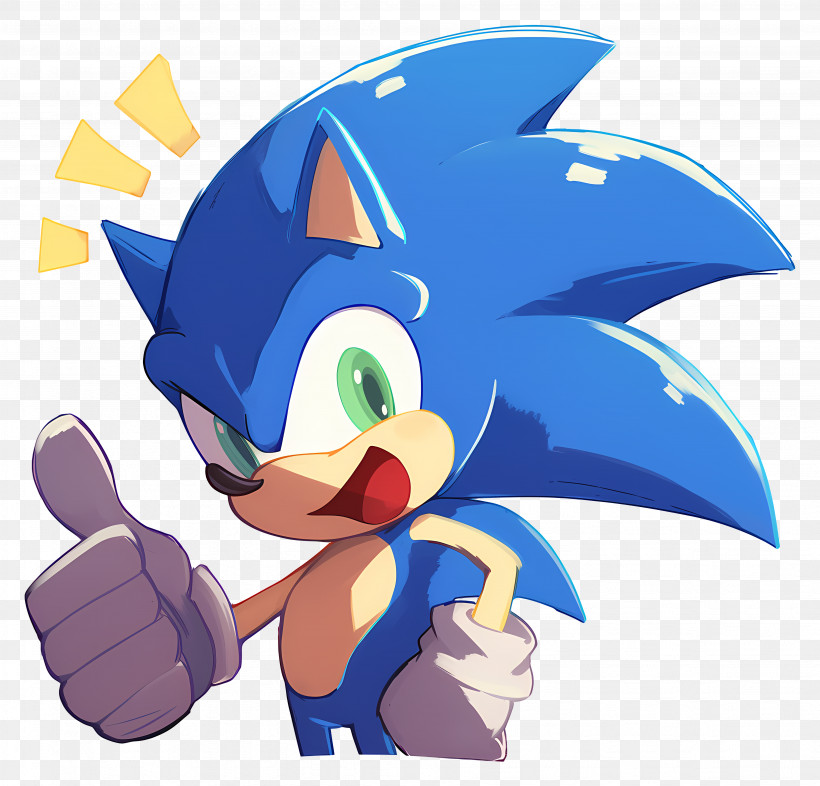 Sonic The Hedgehog - Dynamic Blue Hedgehog Character In Action, PNG ...
