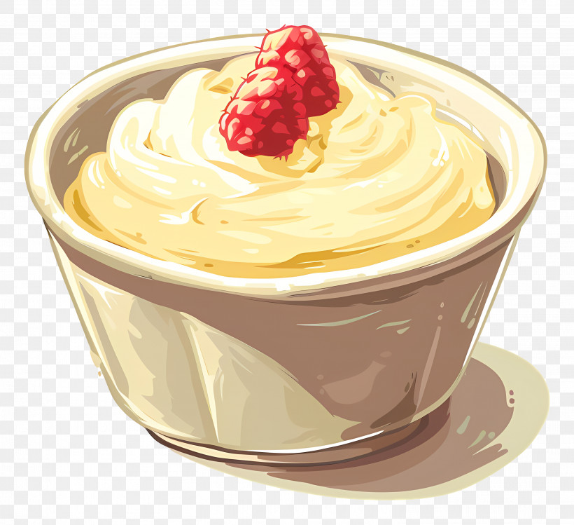 Custard - Creamy Custard Dessert, PNG, 2932x2680px, Custard, Creamy ...