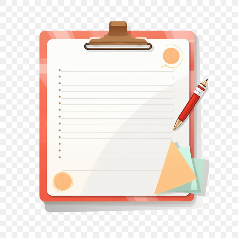 Notes Template - Clipboard And Pencil For Note-Taking, PNG, 4096x4096px ...