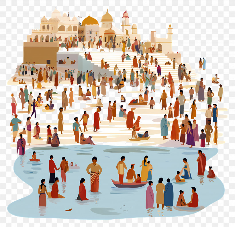 Maha Kumbh - Crowded Festival Celebration, PNG, 4068x3940px, Maha Kumbh ...