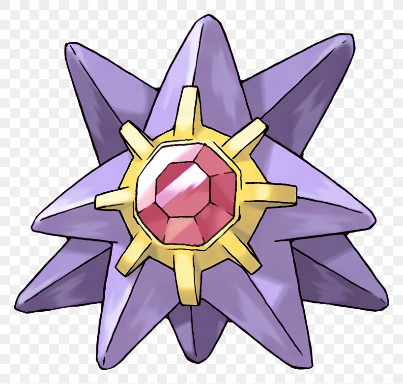 Starmie - Mystical Star Shape With Gem, PNG, 3620x3448px, Starmie, Gem ...