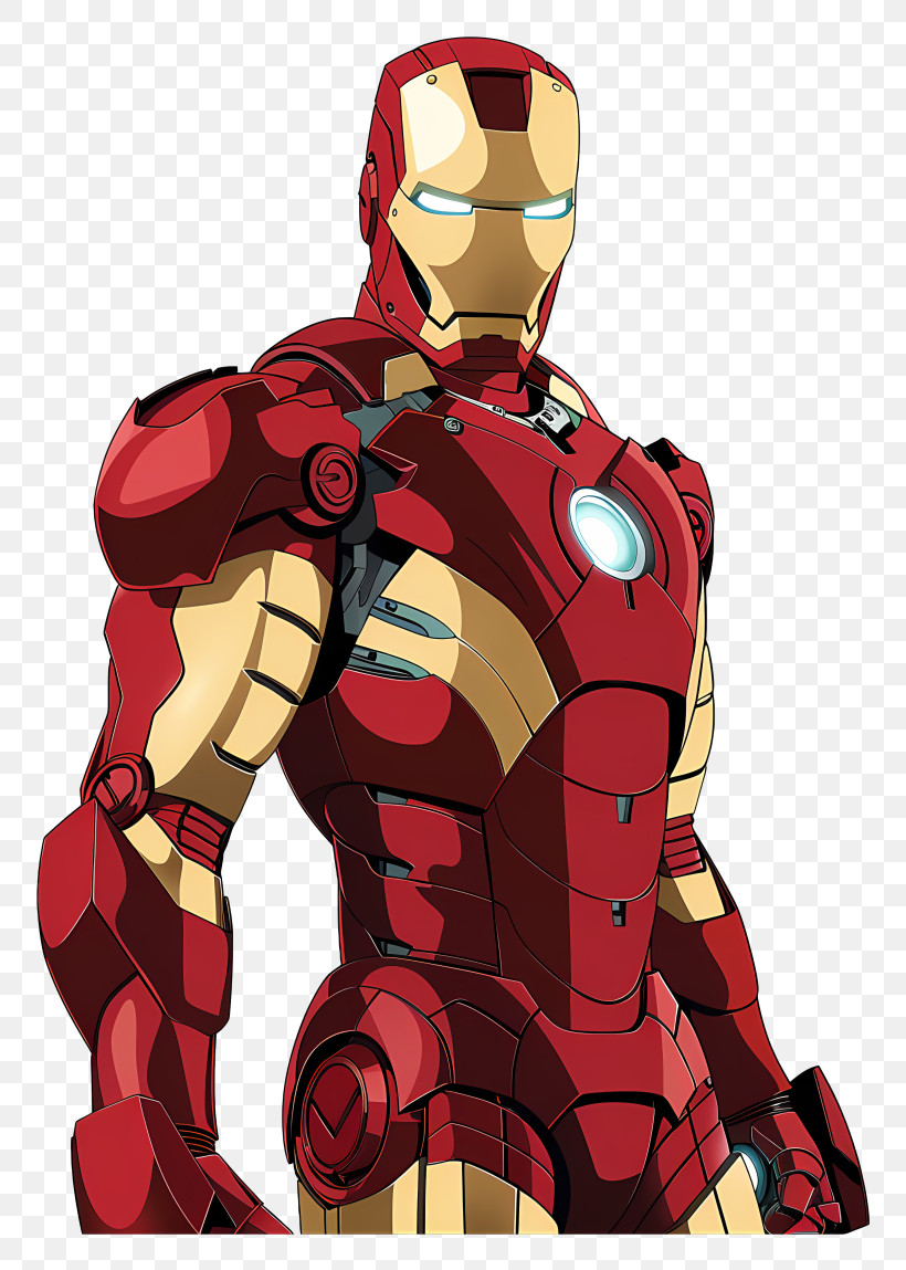 Iron Man - Advanced Red And Gold Robotic Armor, PNG, 3048x4272px, Iron ...
