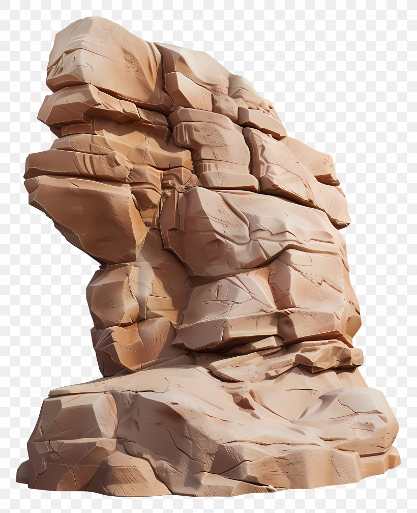 Desert Rock - Natural Rugged Rock Formation, PNG, 3216x3956px, Desert ...
