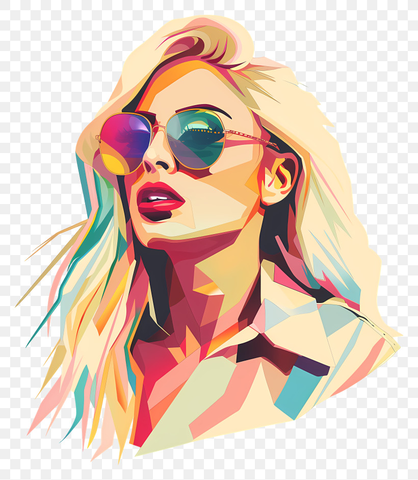 Lady Gaga - Colorful Pop Art Woman Illustration, PNG, 3556x4084px, Lady ...