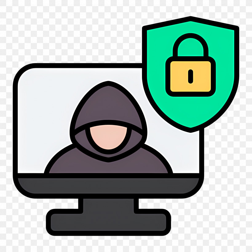 Cyber Security - Hacker Protection Icon With Lock, PNG, 2048x2048px ...