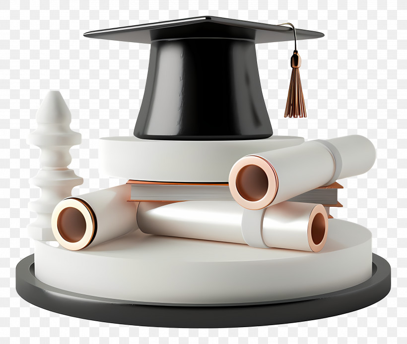 Graduation - Graduation Cap And Diplomas Illustration, PNG, 3208x2716px ...