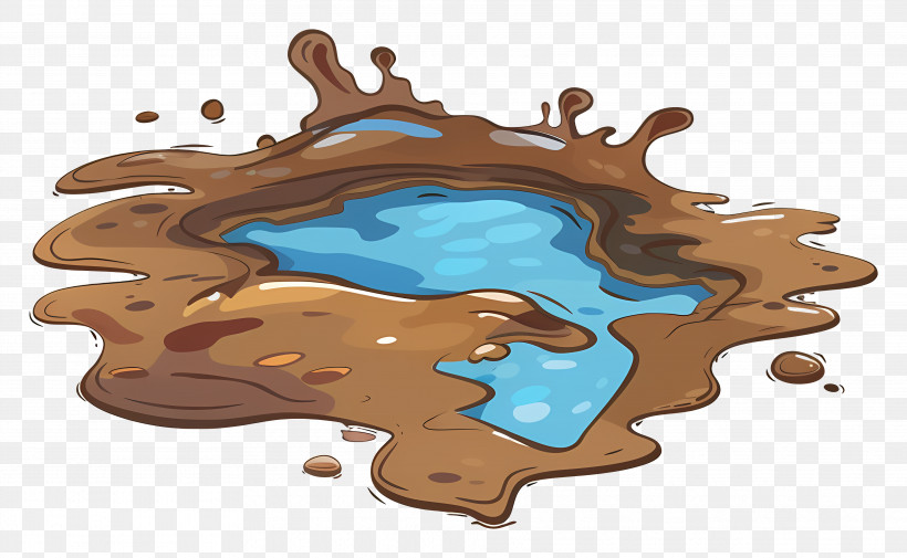 Puddle Of Sewage - Muddy Puddle With Water, PNG, 3844x2368px, Puddle Of ...