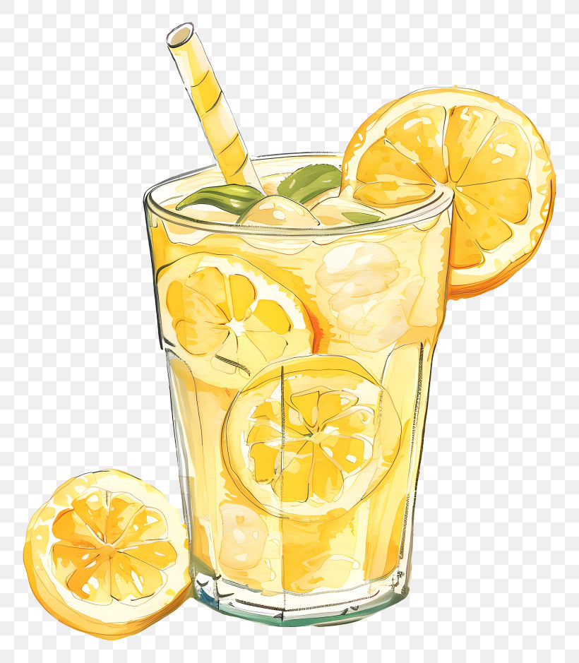 Lemonade Drink - Chilled Glass Of Lemonade With Sliced Lemons, PNG, 3192x3656px, Lemonade Drink ...