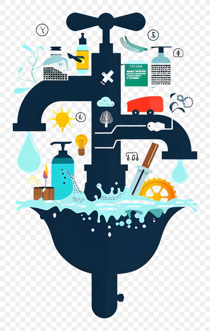 World Plumbing Day - Plumbing Infographic For Water System, PNG ...