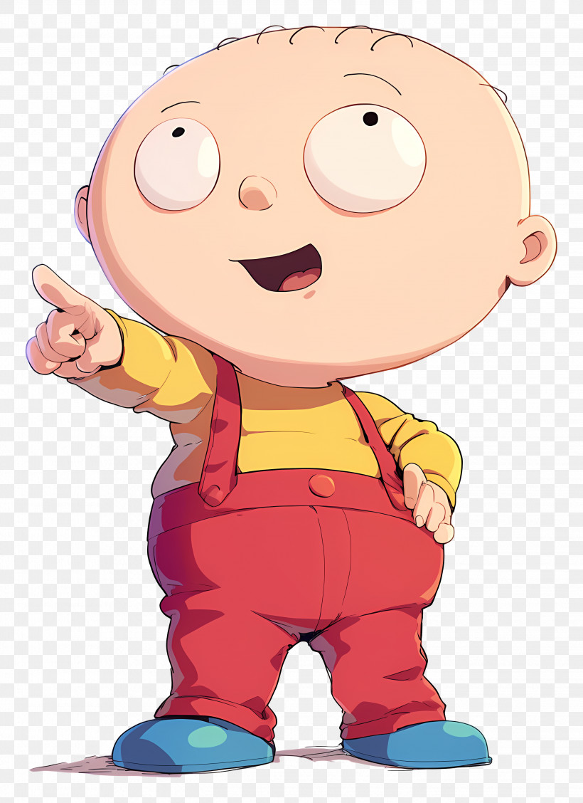 Stewie Griffin - Cartoon Character In Red Overalls, PNG, 2848x3920px ...