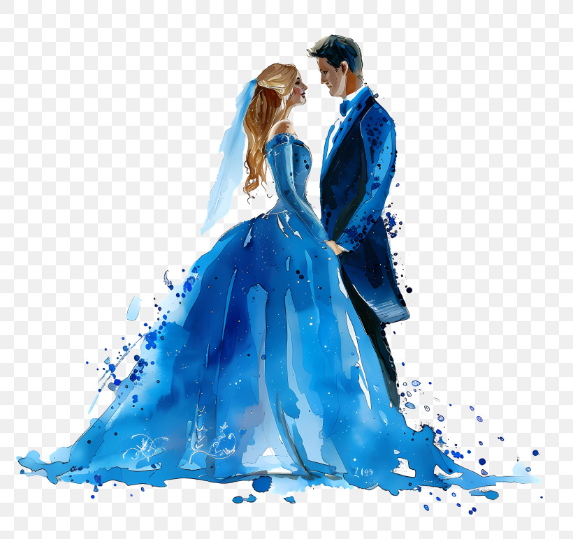 Bride And Groom - Romantic Couple In Wedding Attire, PNG, 4336x4084px ...