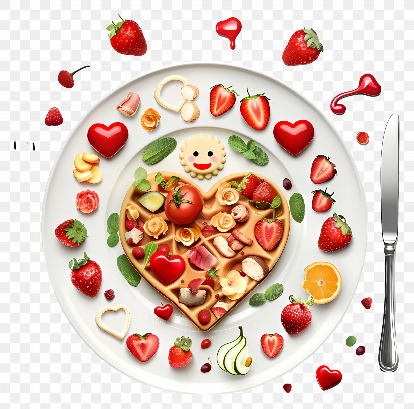 Love Design - Heart-shaped Food On A Plate, PNG, 3784x3744px, Love ...