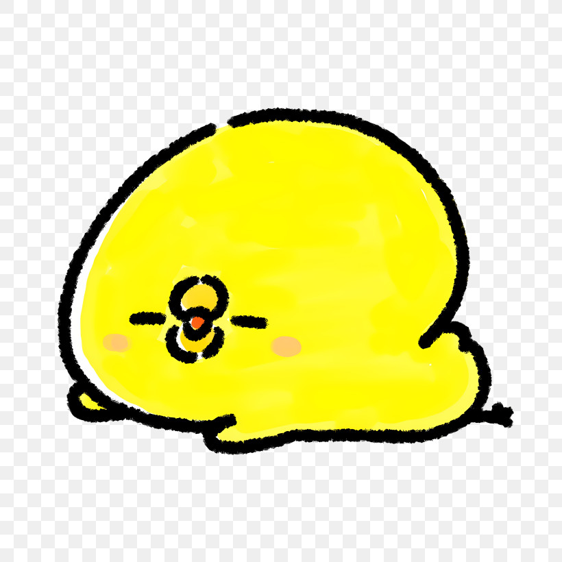Yellow Cartoon Style Egg Cute Yellow Blob Character Png 4096x4096px