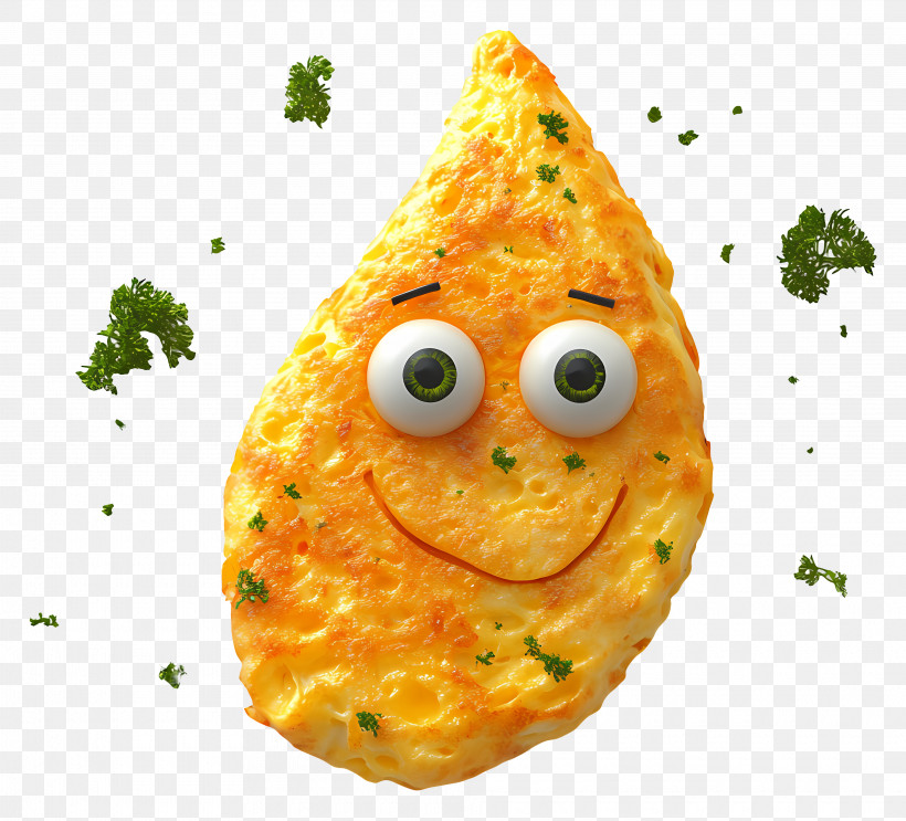 3d Omelette - Smiling Cheese With Parsley, PNG, 3840x3480px, 3d ...