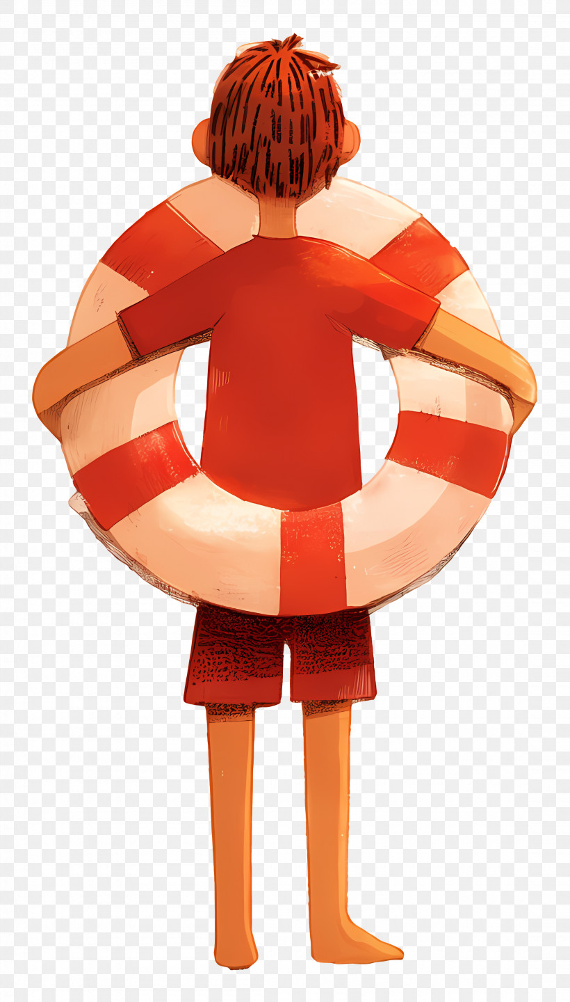 Boy With Life Preserver - Boy Holding Lifebuoy, PNG, 2200x3864px, Boy ...