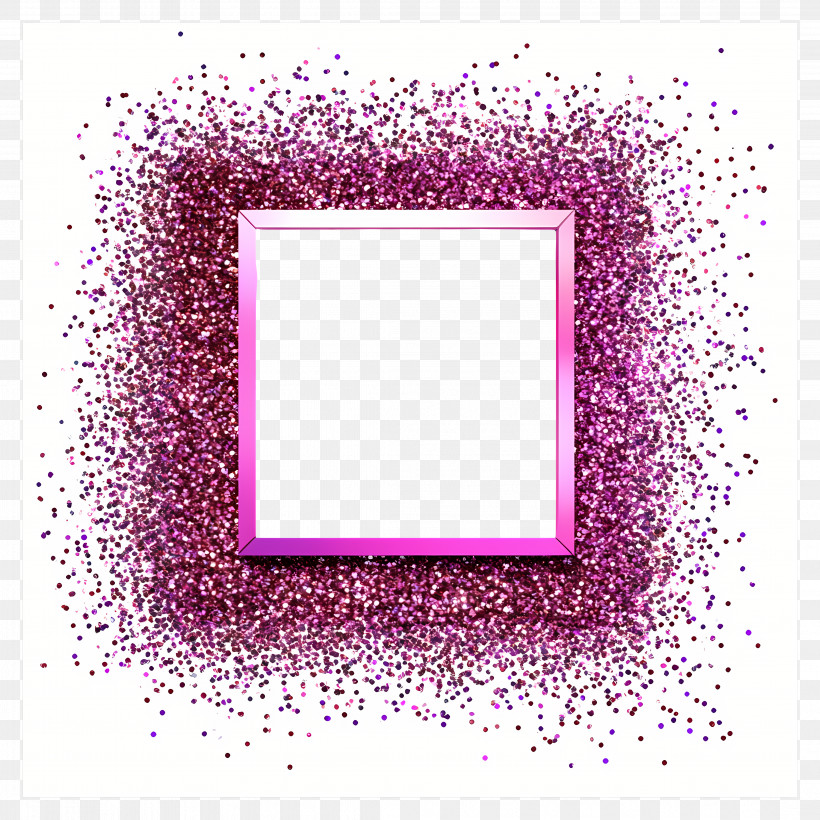 Glitter Frame - Pink Glitter Frame For Decoration, PNG, 4336x4336px, Glitter Frame, Border ...