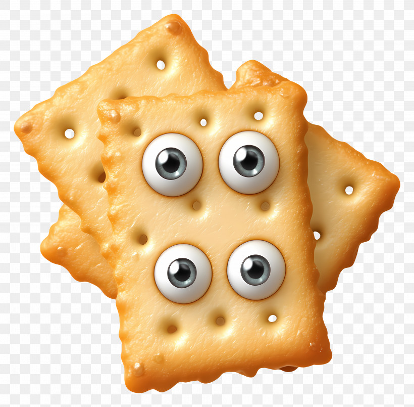 3d Cheese Crackers - Funny Crackers With Eyes, PNG, 3744x3676px, 3d Cheese Crackers, Animation ...
