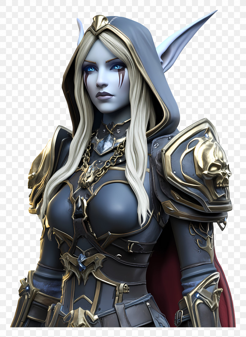 Sylvanas Windrunner - Fantasy Warrior In Armor, PNG, 3056x4188px ...