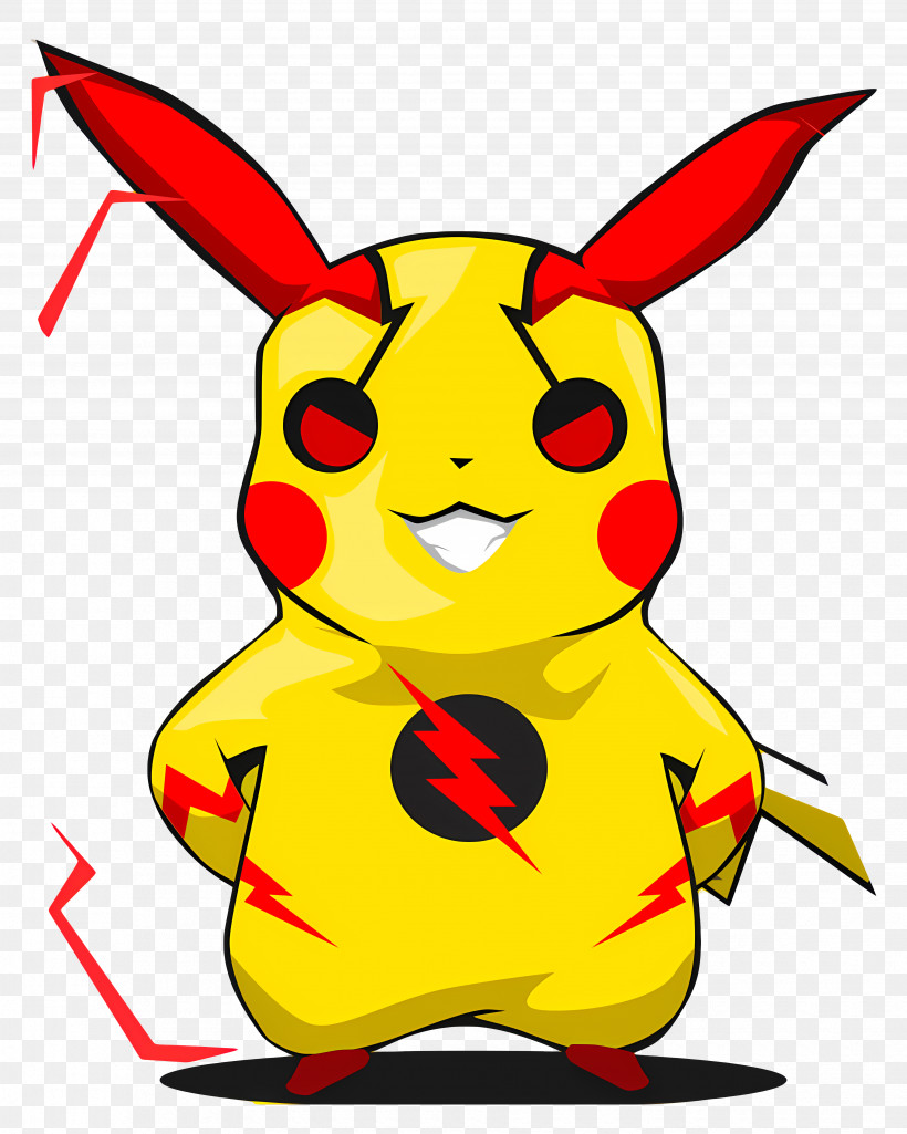 Pikachu - Electric Yellow Cartoon Rodent With Red Cheeks, PNG, 3712x4644px, Pikachu, Animated ...