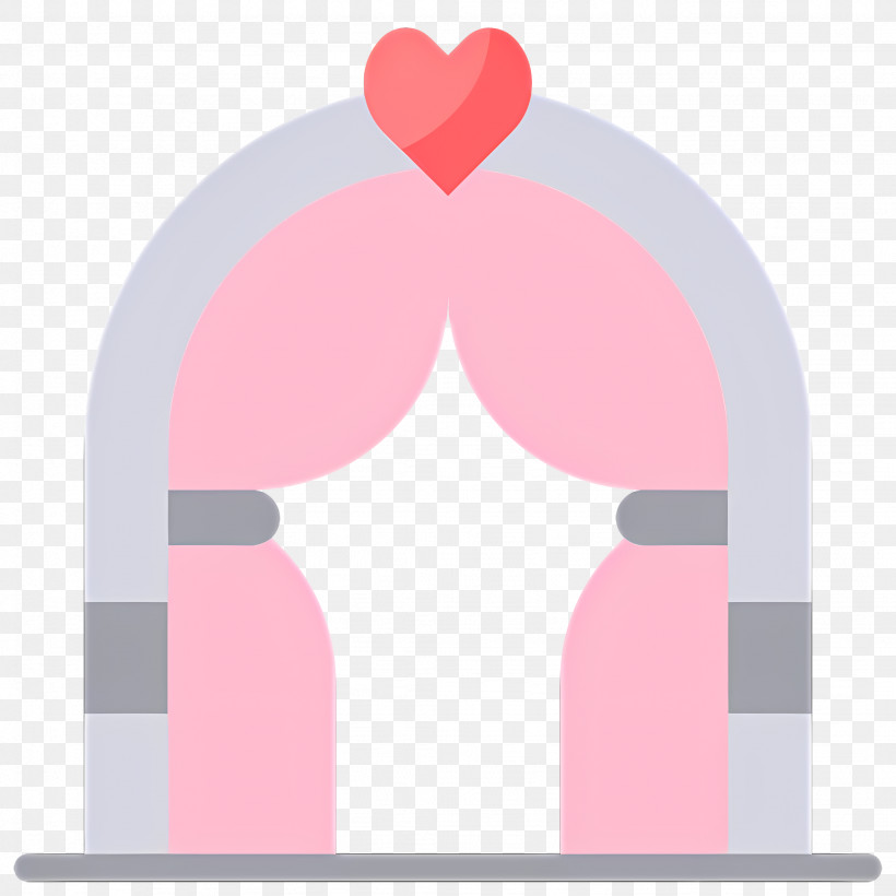 Wedding Arch - Romantic Arch With Heart Accent Illustration, PNG ...