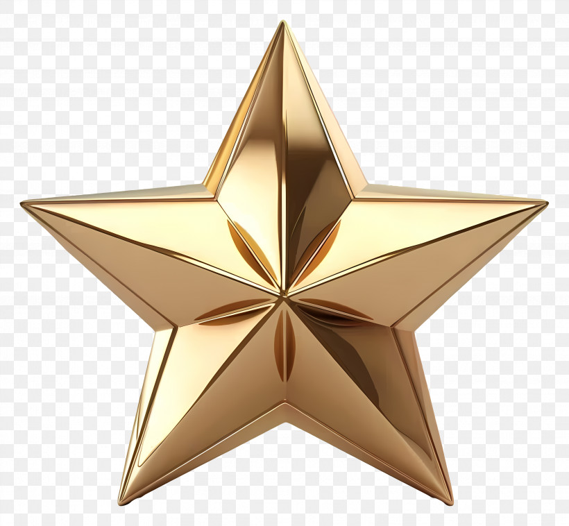 Gold Star - Shiny Golden Star Symbol, PNG, 3636x3364px, Gold Star, Achievement Symbols, Award ...