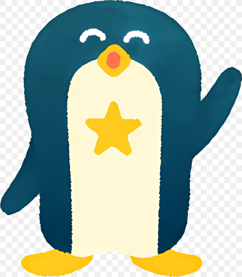 Icon - Cartoon Penguin With Yellow Star, PNG, 1048x1200px, Icon ...