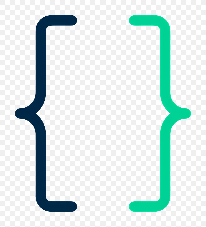 Bracket Icon - Curly Brackets In Blue And Green, PNG, 1696x1872px, Bracket Icon, Brace, Code ...