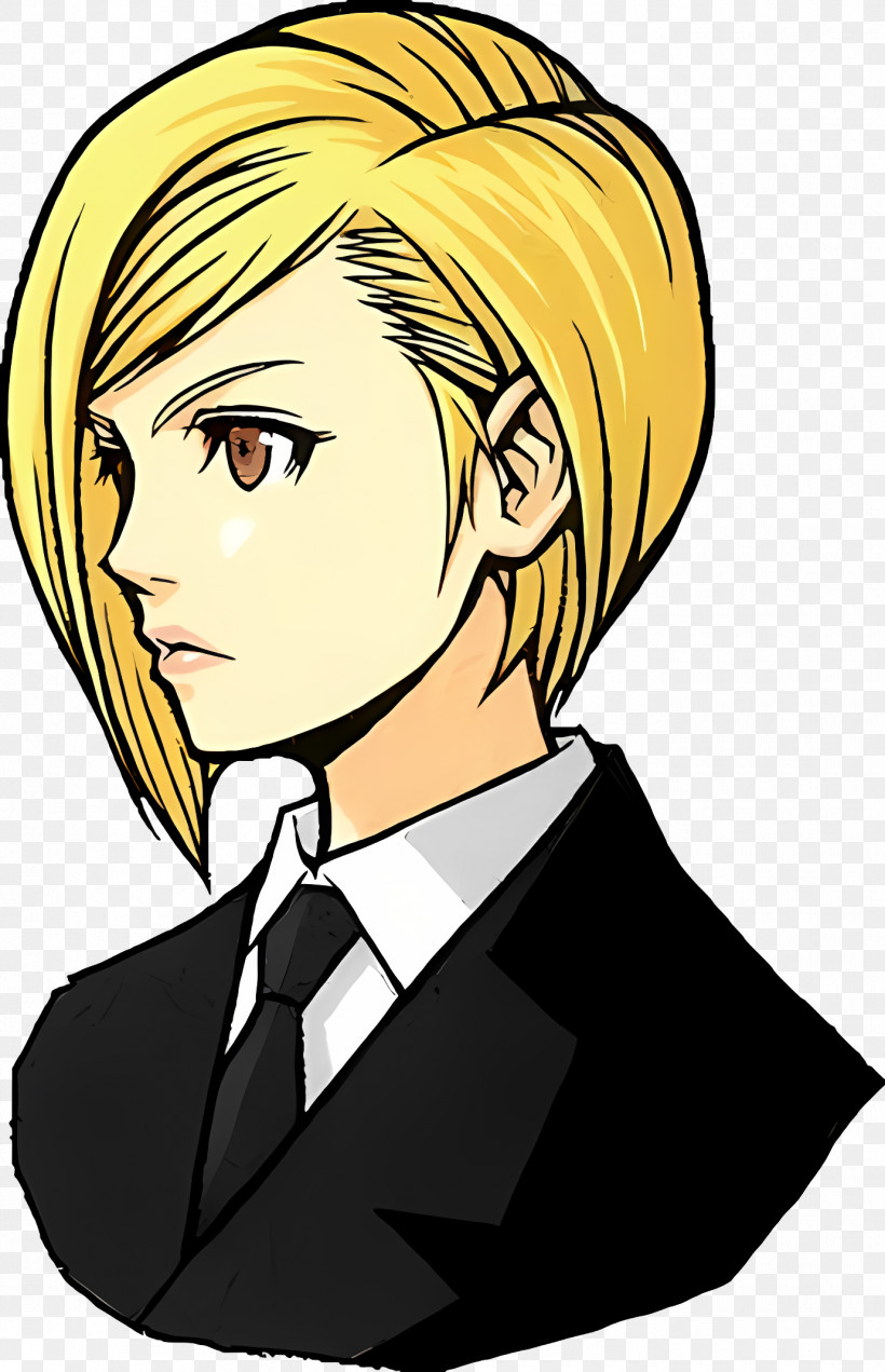 Elena - Blonde Anime Character In Suit, PNG, 1380x2140px, Elena ...