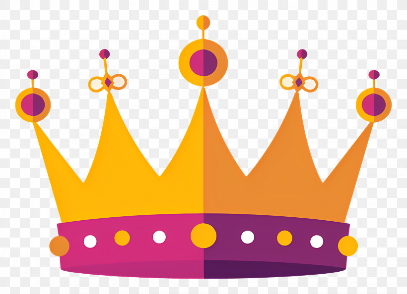Crown - Golden And Purple Crown Illustration, PNG, 3284x2380px, Crown ...