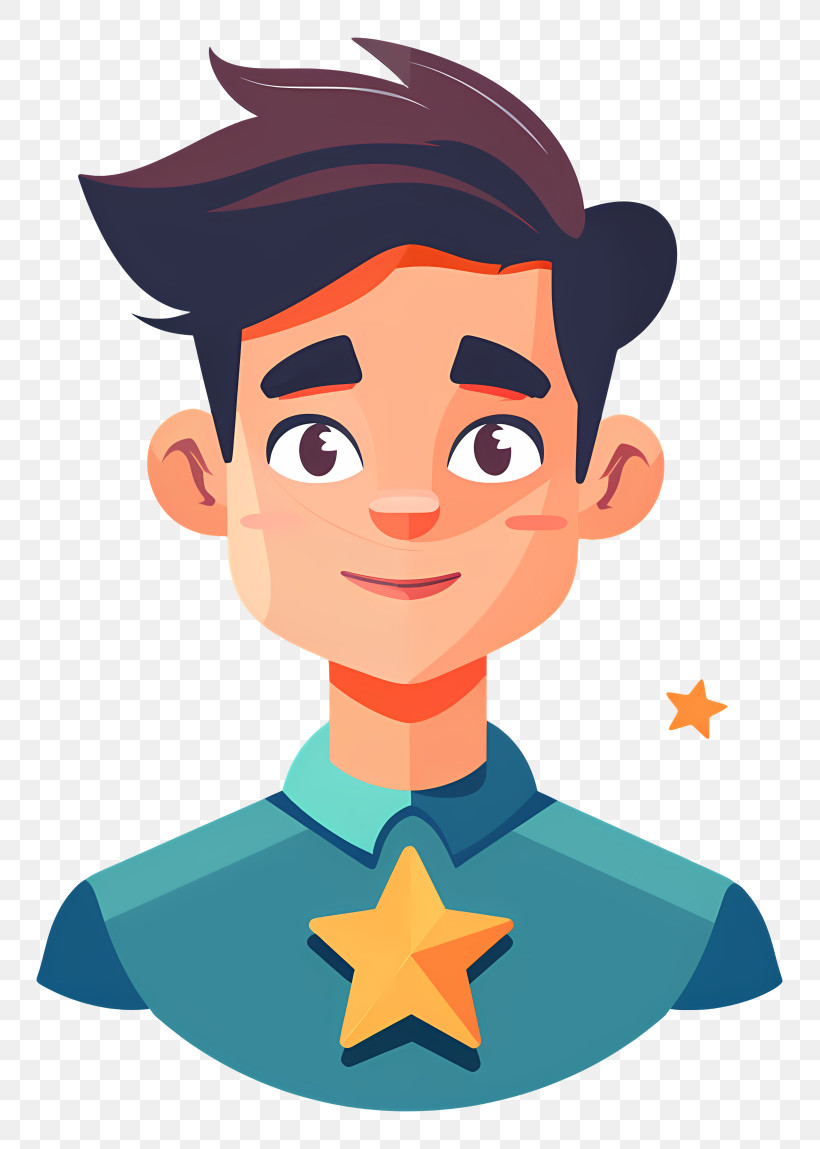 Employee Appreciation Day - Cartoon Boy With Star Badge, PNG ...