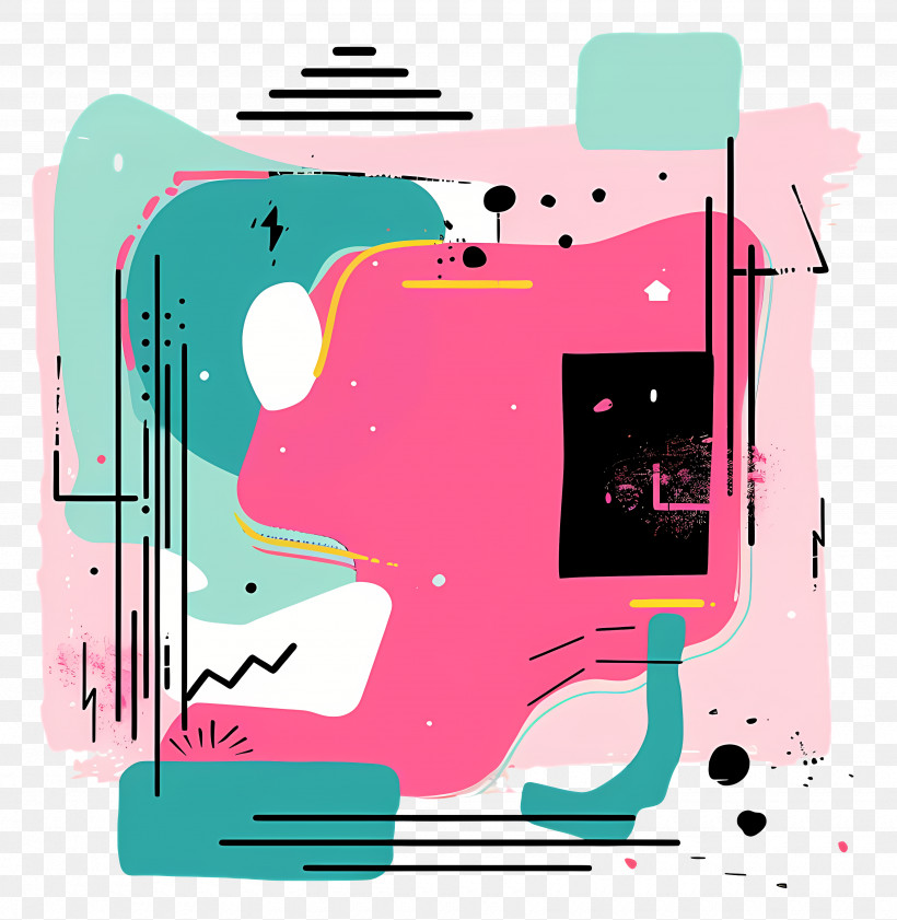 Text Box - Colorful Abstract Shapes, PNG, 3480x3572px, Text Box ...