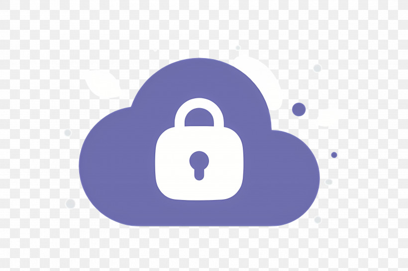 Cloud With Lock Symbol - Cloud With Lock Symbol For Data Security, PNG ...