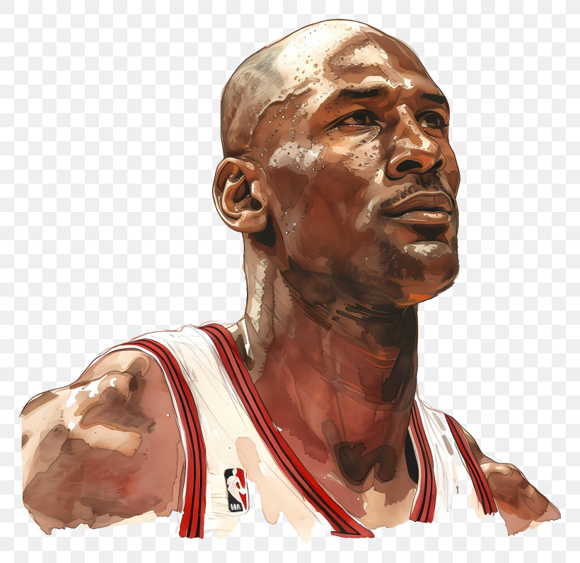 Michael Jordan - Basketball Athlete Artistic Portrait Illustration, PNG ...