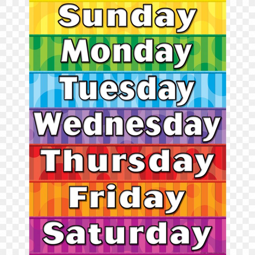Names Of The Days Of The Week Spanish Learning Lesson Flashcard PNG