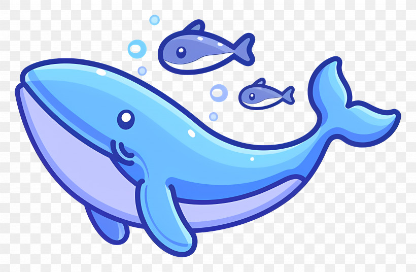 Whale And Fish - Cute Whale With Fish, PNG, 3488x2280px, Whale And Fish ...