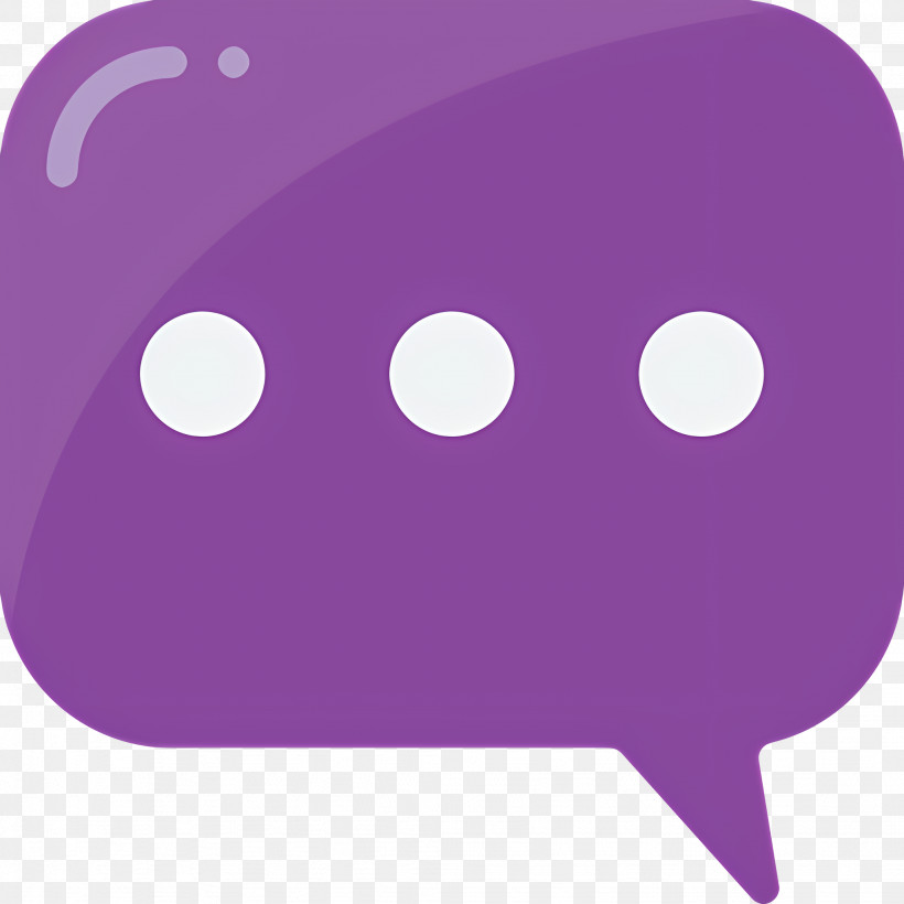 Speech Balloon - Purple Chat Bubble Icon, PNG, 2048x2048px, Speech Balloon, Chat Balloon, Chat ...