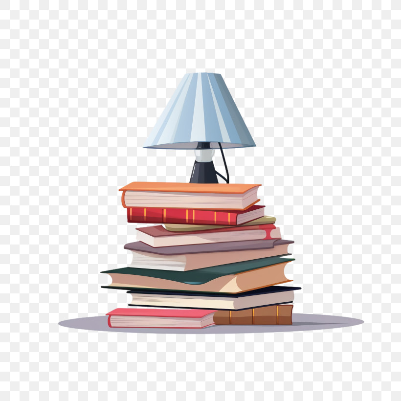 International Literacy Day - Stack Of Books With A Lamp On Top, PNG ...