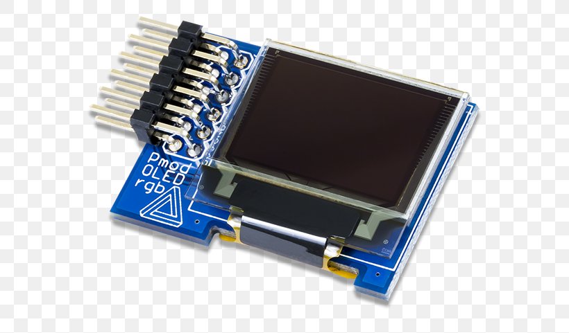 Microcontroller Pmod Interface Electronics Oled Seven Segment Display Png 600x481px