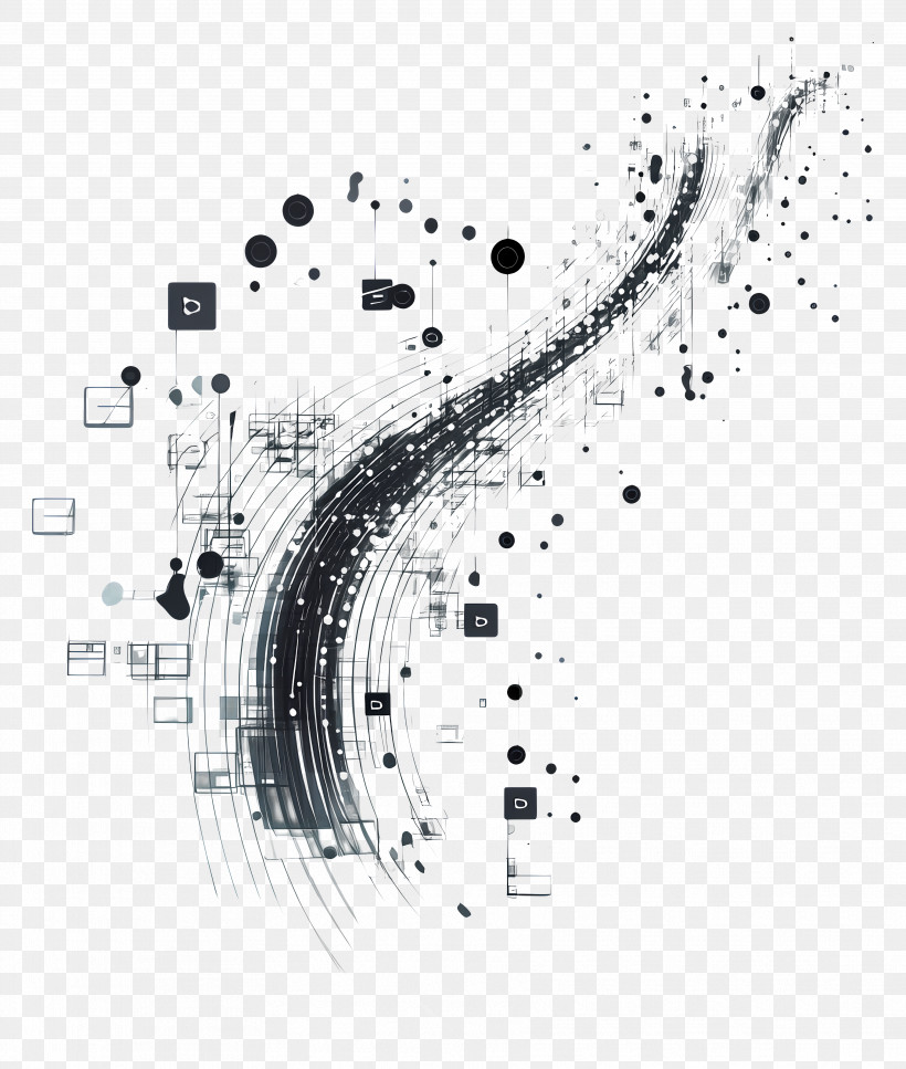 Data Corruption - Abstract Digital Flow Illustration, PNG, 3532x4168px, Data Corruption ...