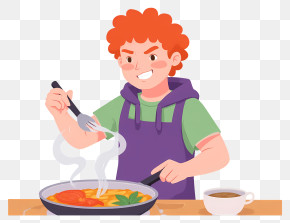 Boy Cooking - Boy Cooking PNG