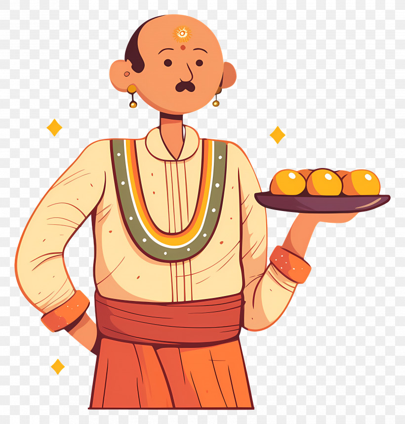 Indian Man Holding Food - Man Holding Traditional Sweets, PNG ...
