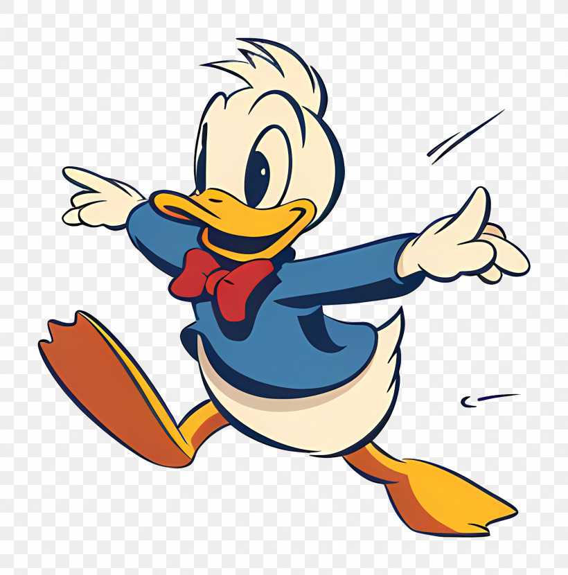 Donald Duck - Cartoon Duck Wearing A Blue Outfit, PNG, 1856x1880px ...
