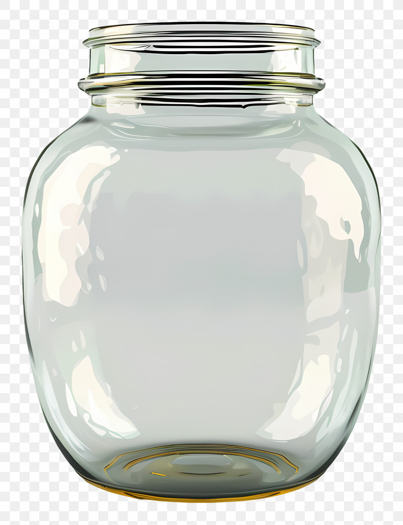 Glass Jar - Simple Transparent Empty Glass Jar, PNG, 2324x3028px, Glass ...